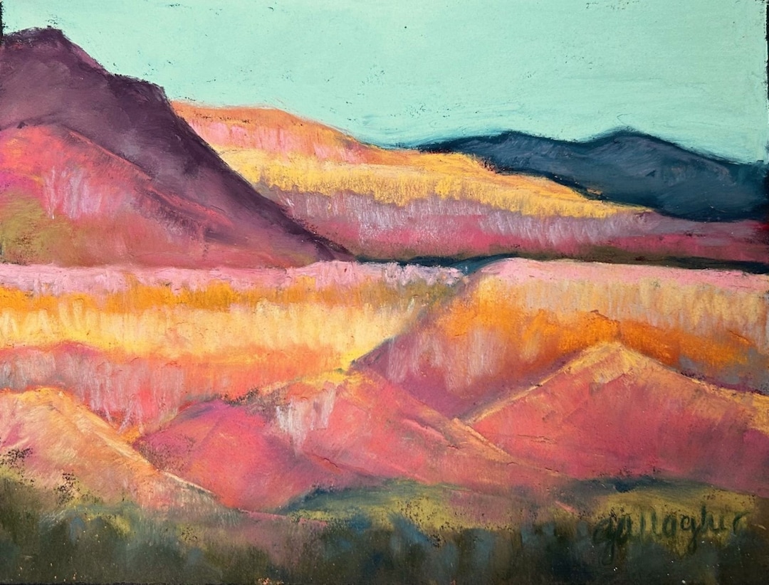 Mountain Colors - Pastel Painting - Etsy