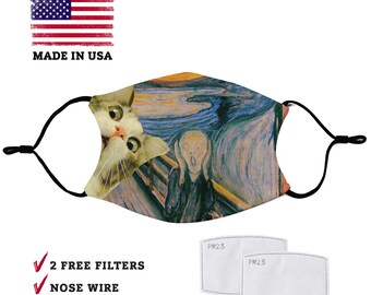 Munch Scream Mask - Etsy