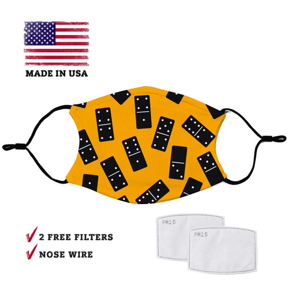 Domino face mask Domino Player Gift Domino Pattern Dominoes | Etsy