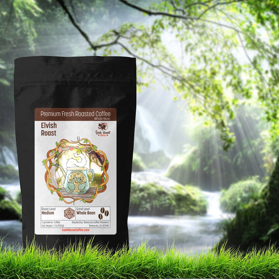 Premium Coffee Elvish Roast Brewed in Small Batch Fantasy Themed Coffee ...