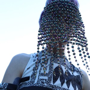 Faceted Glass Face Veil - Etsy