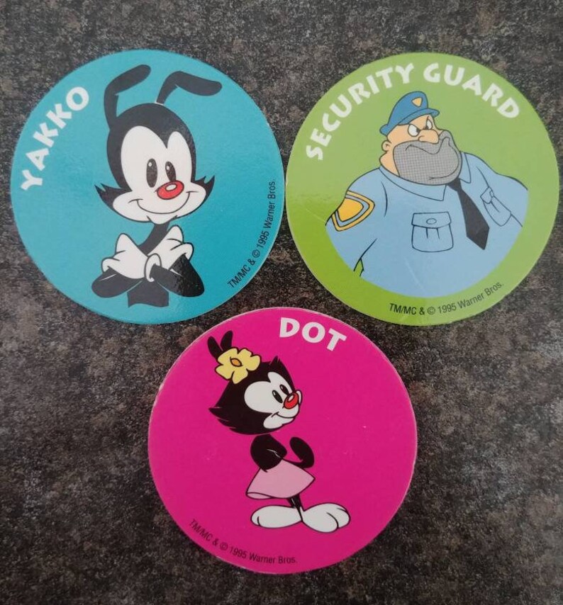 RARE Post Cereal 3 Animaniacs Pog Pogs Milk Caps 1995 promo | Etsy