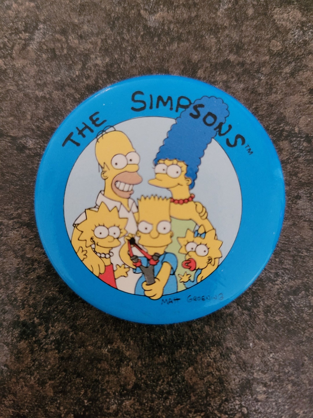 VTG HTF 1989 the Simpsons Family Pin Button Pinback Small Size - Etsy