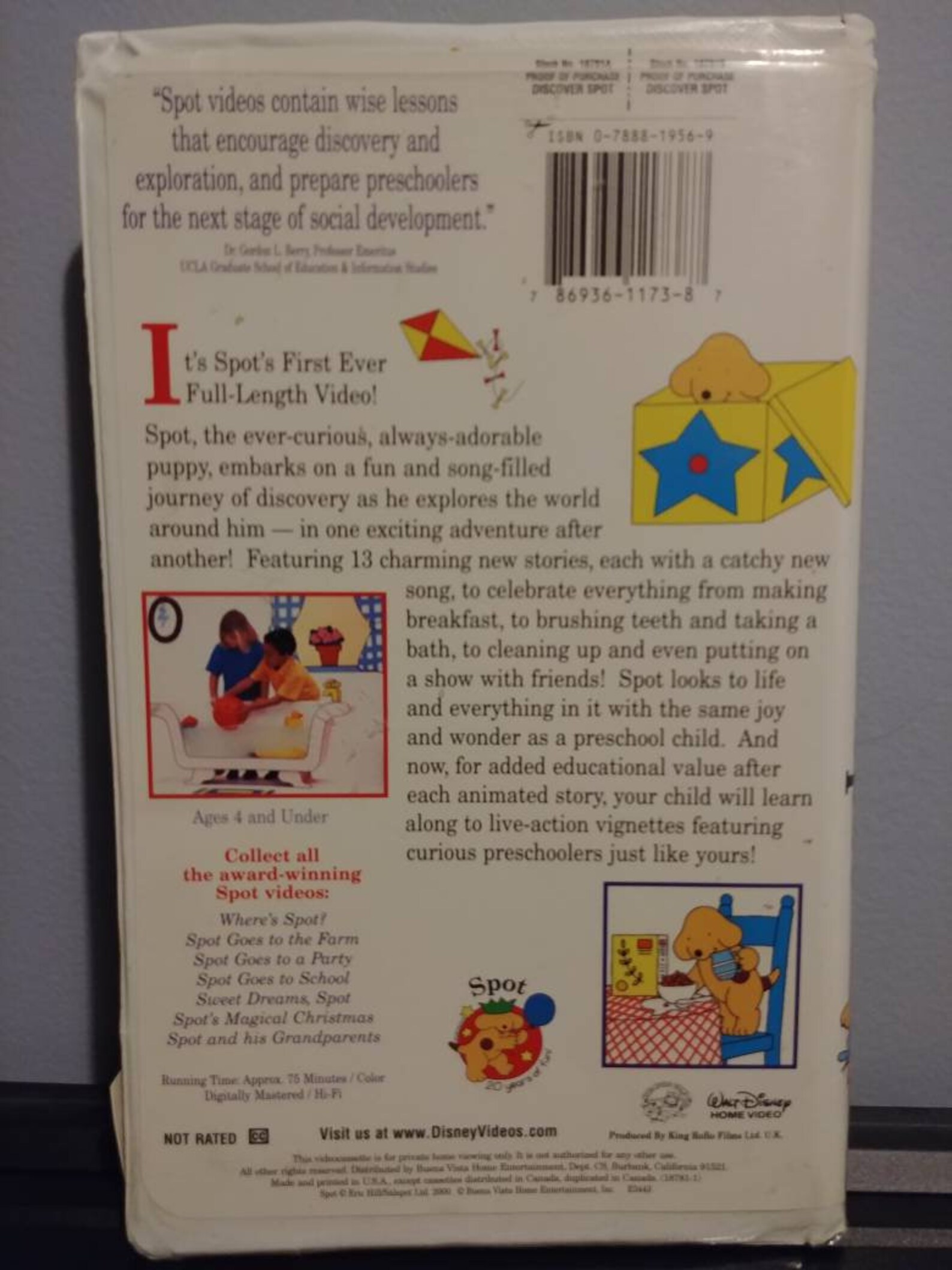 Disney Presents Discover Spot VHS Tape Kids Cartoon Dog Spot | Etsy