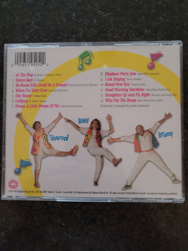 VTG Retro CD Sharon Lois and Bram Let's Dance 1995 RARE - Etsy Canada