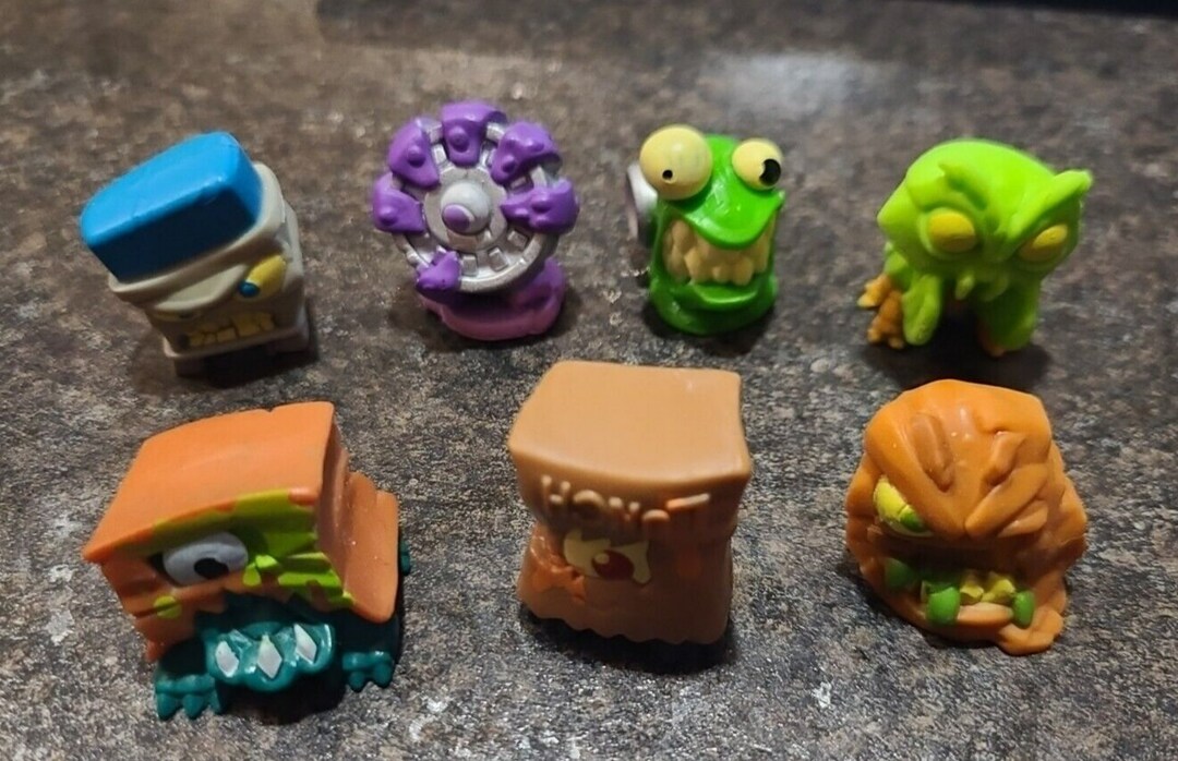 Lot of 7 Flush Force Spin Master Toys Figures Scum Bag Hand - Etsy