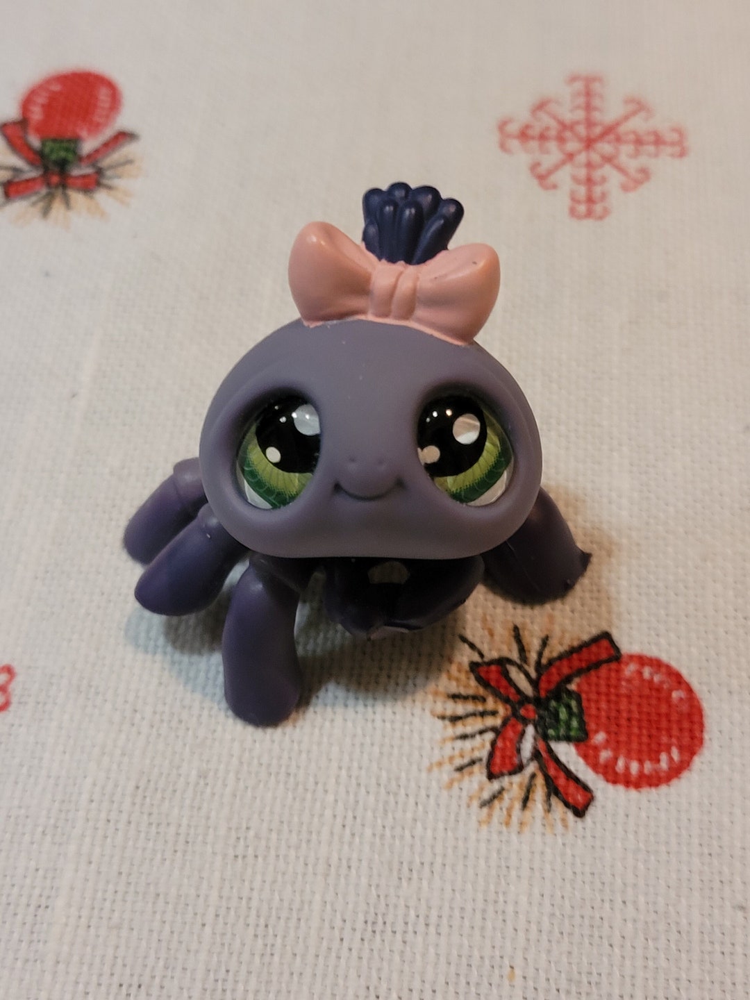 RARE HTF Littlest Pet Shop LPS Purple Spider 329 Green Eyes - Etsy