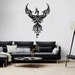 Phoenix Metal Wall Art, Metal Wall Sign, Metal Wall Hanging, Anka Wall ...