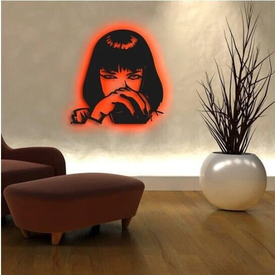 Pulp Fiction Decor Metal Wall Art, Metal Wall Decor, Metal Wall Art - Etsy