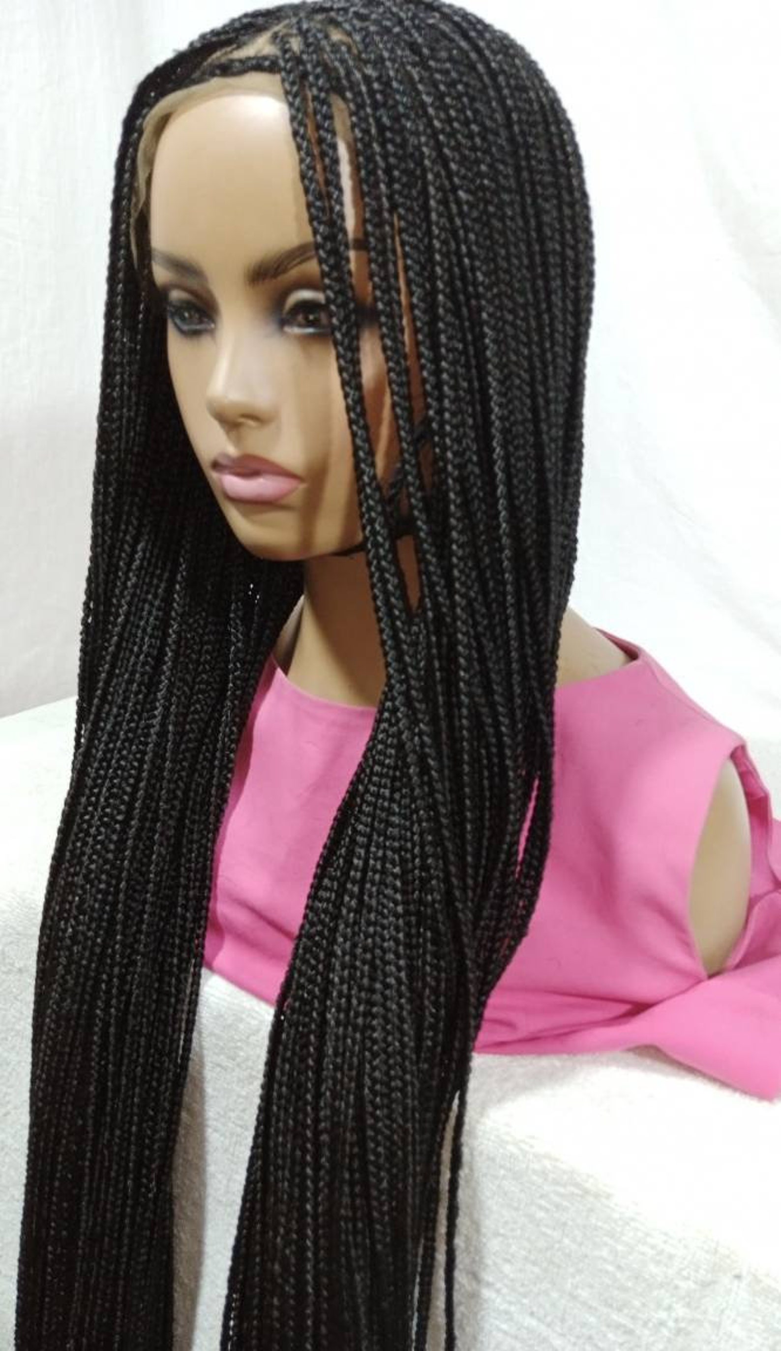 Black 60 inches box braids free shipping. | Etsy