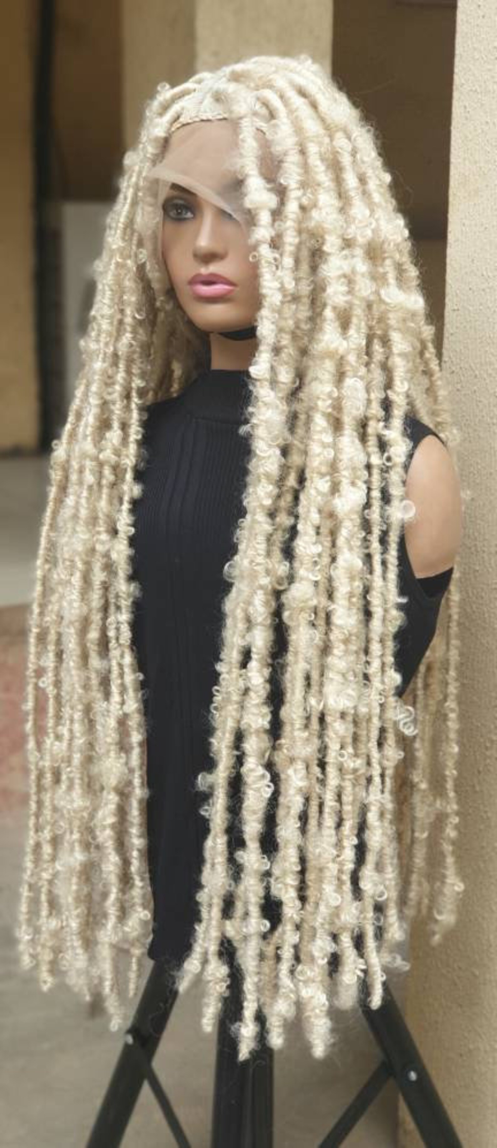 40 inches platinum blonde Butterfly locs handmade locsfaux | Etsy