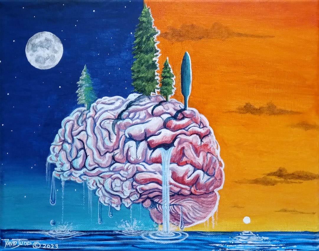 Saving the Brain Forest/original Acrylic Painting/fantasy Surreal Art ...
