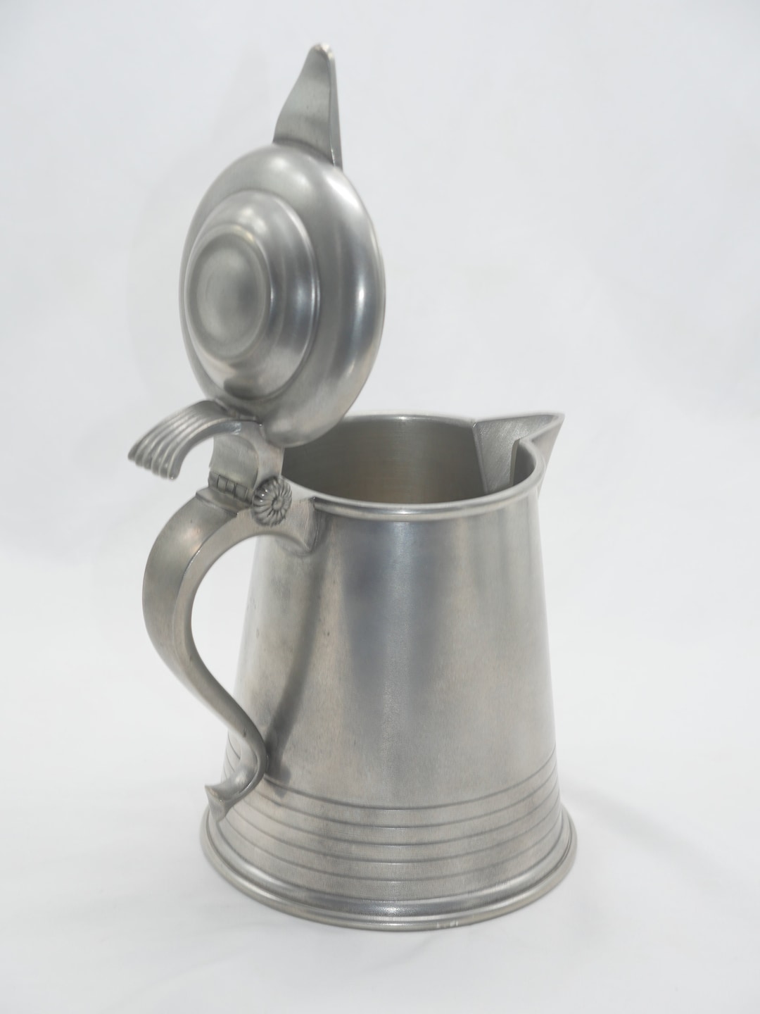 Lot Nr 694 Vintage Very Heavy Solid Tin Pewter Lidded Branded Svenskt ...