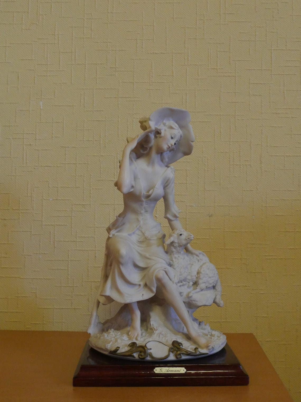 Lot Nr 475 G Armani White Figurine Figure Statue of Woman With - Etsy