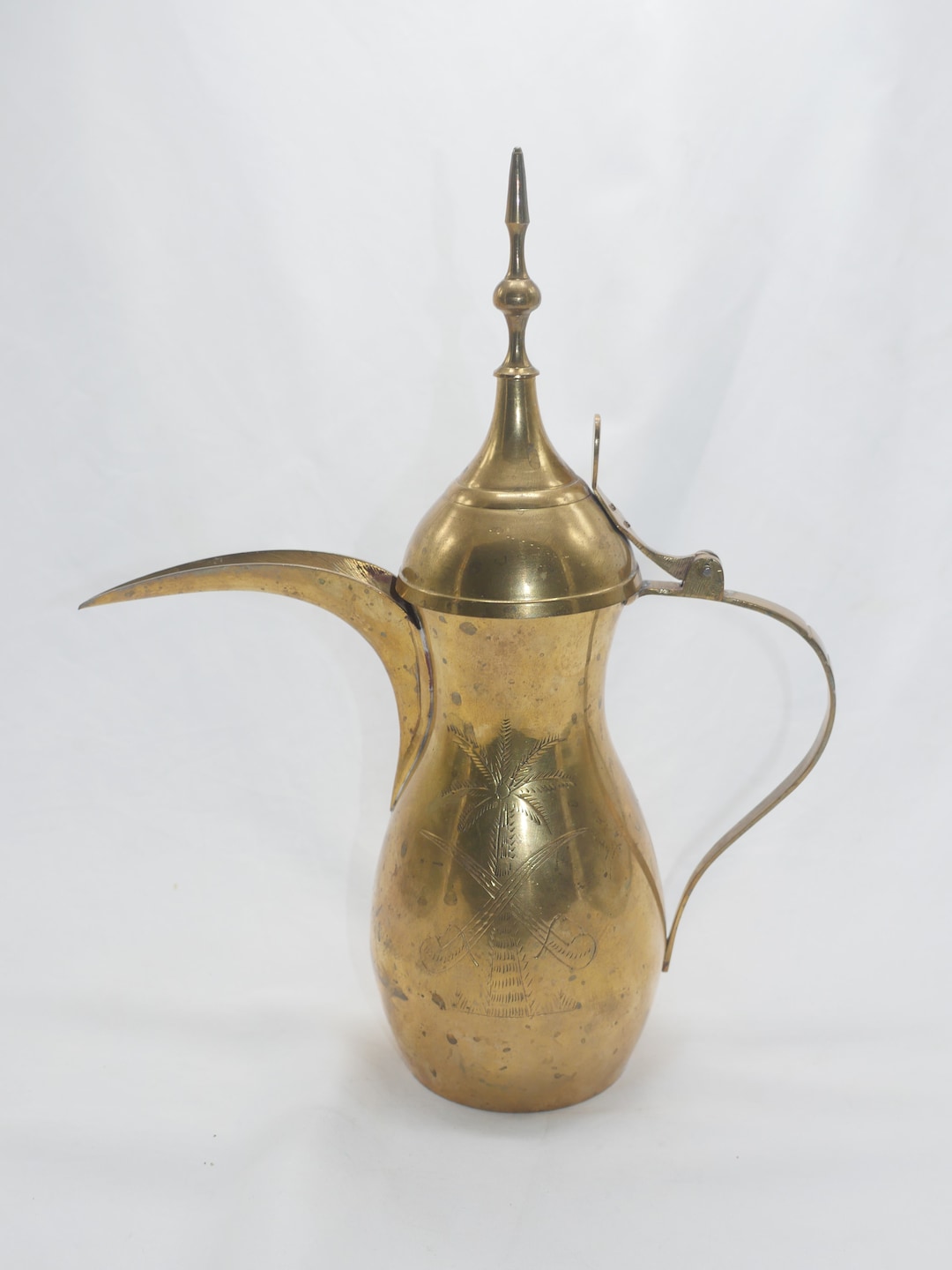 Lot Nr 546 Vintage Brass Dallah Saudi Arabia Coffee Pot Middle - Etsy UK