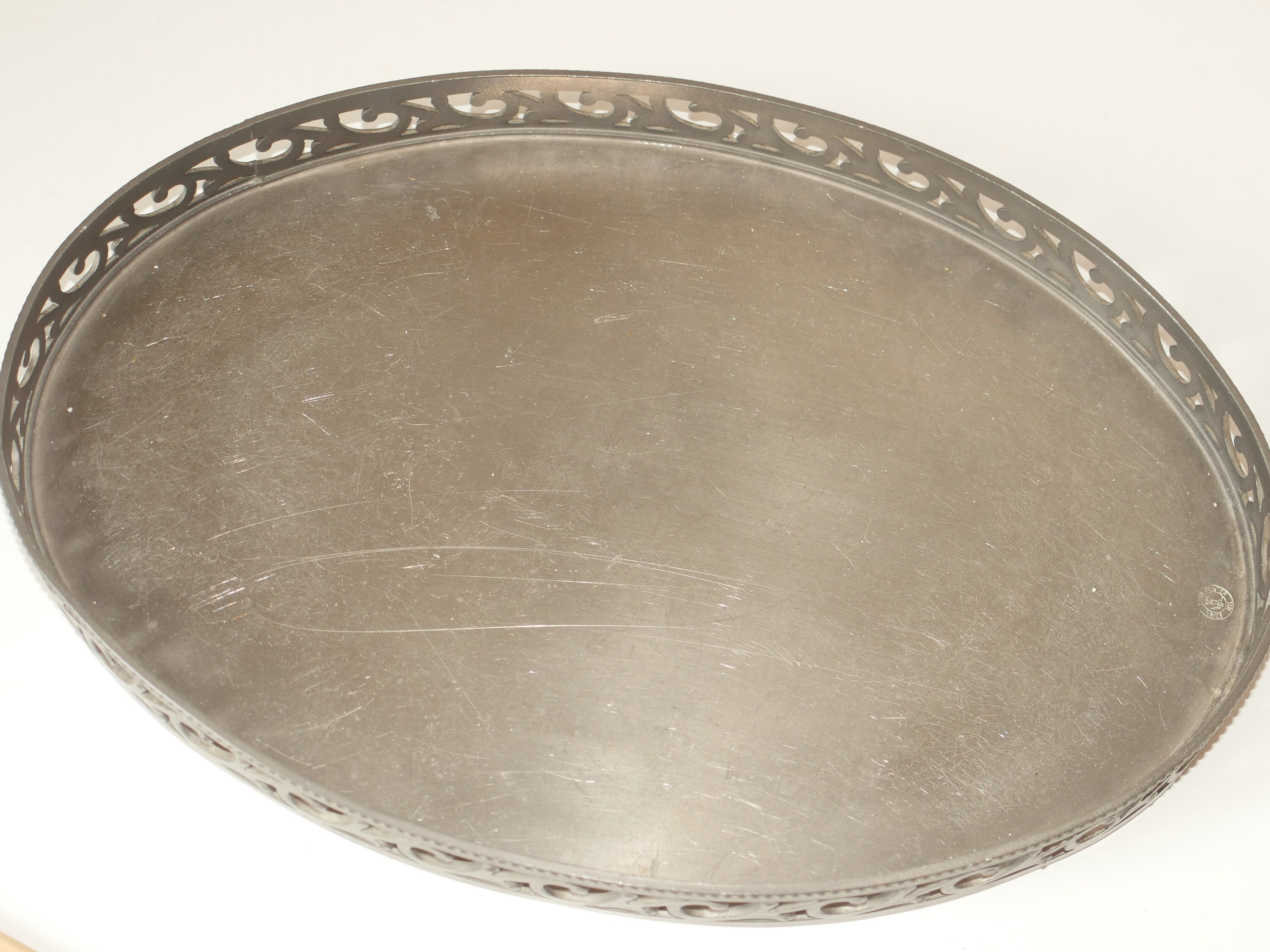 Lot nr 655 Dutch stamped mark branded pewter tray tin made in | Etsy