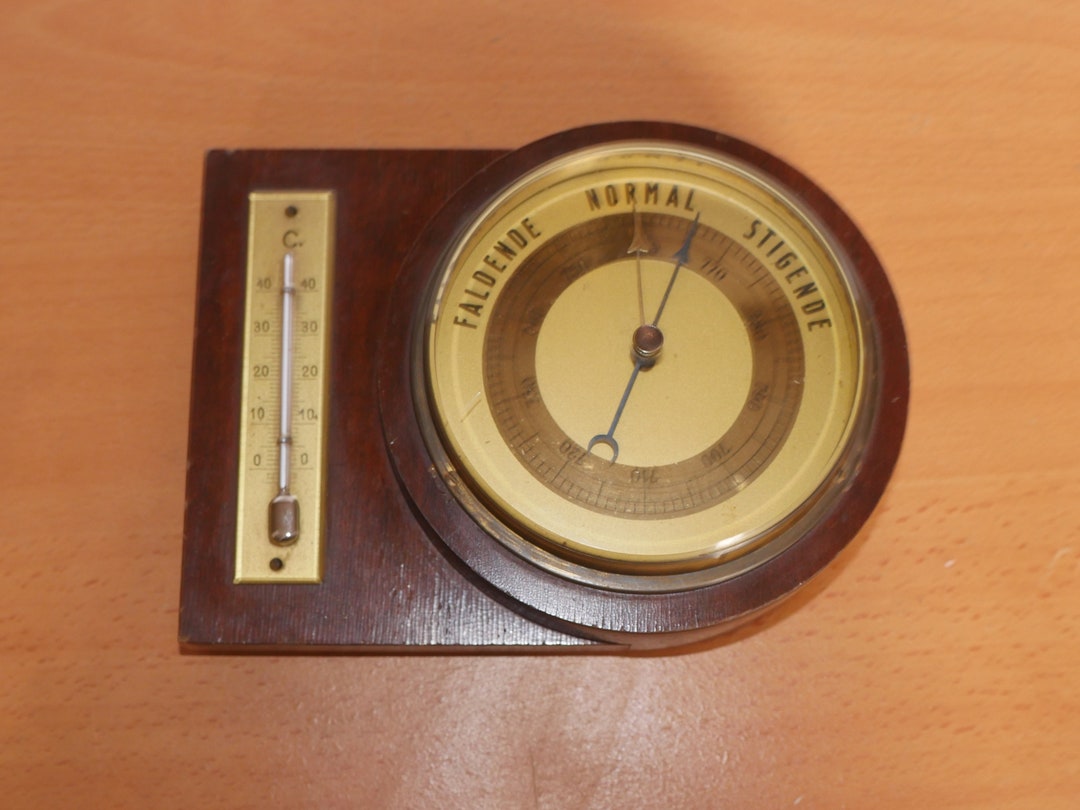 Lot Nr 764 Deoptar Brand Old Vintage Antique Barometer Weather Station ...