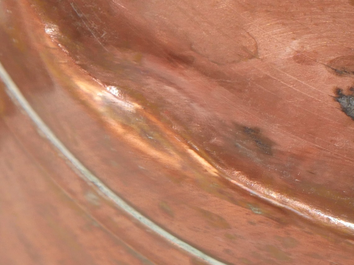 Lot Nr 214 Old Vintage Antique 3 Liters Copper Pan With Iron - Etsy