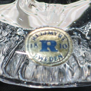 Lot Nr 73 Vintage 2 Pcs Reijmyre Kristall Pair Made in Sweden Art Glass ...