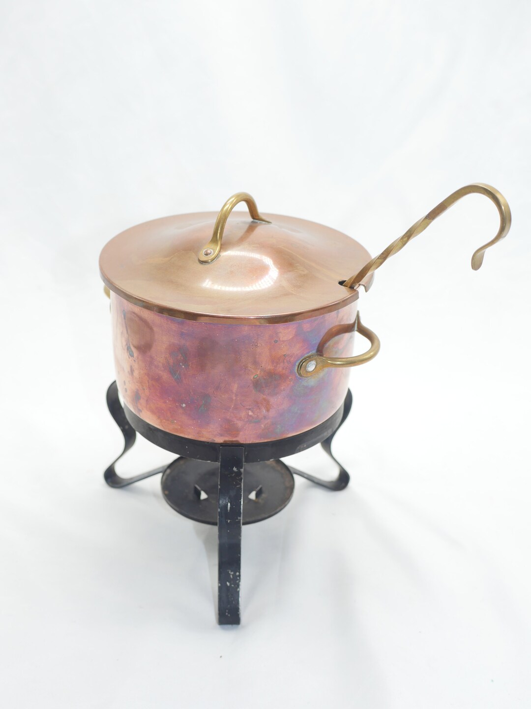 Lot Nr 920 Old Vintage Made in Sweden Tinned Copper Kettle for Punch ...
