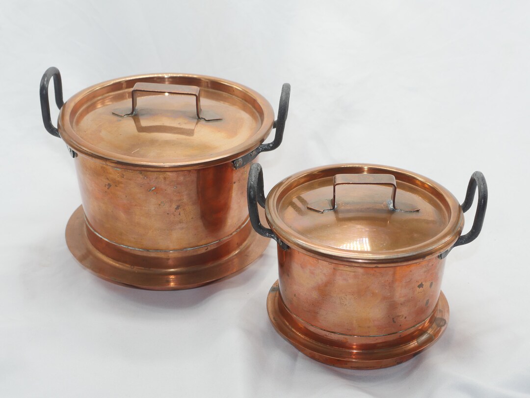 Lot Nr 57 Vintage Swedish Copper and Aluminum With Iron Handles Set of ...