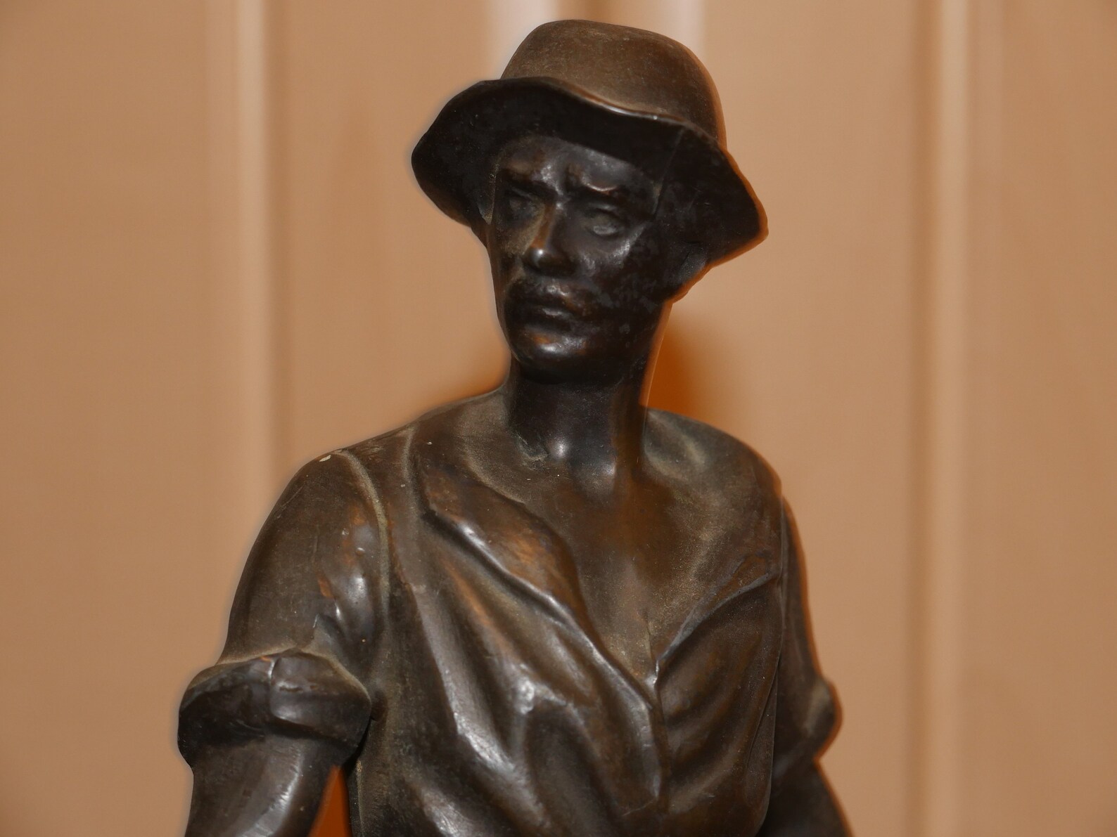 Lot Nr 415 Antique French Spelter Statue of Proletariat Worker - Etsy