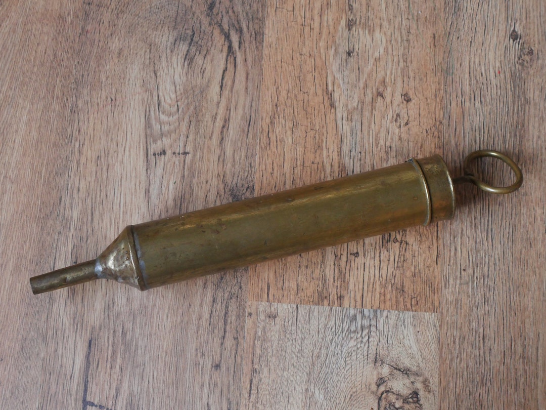 Antique Brass Veterinary Enema Syringe – Large, Early 20th Century ...