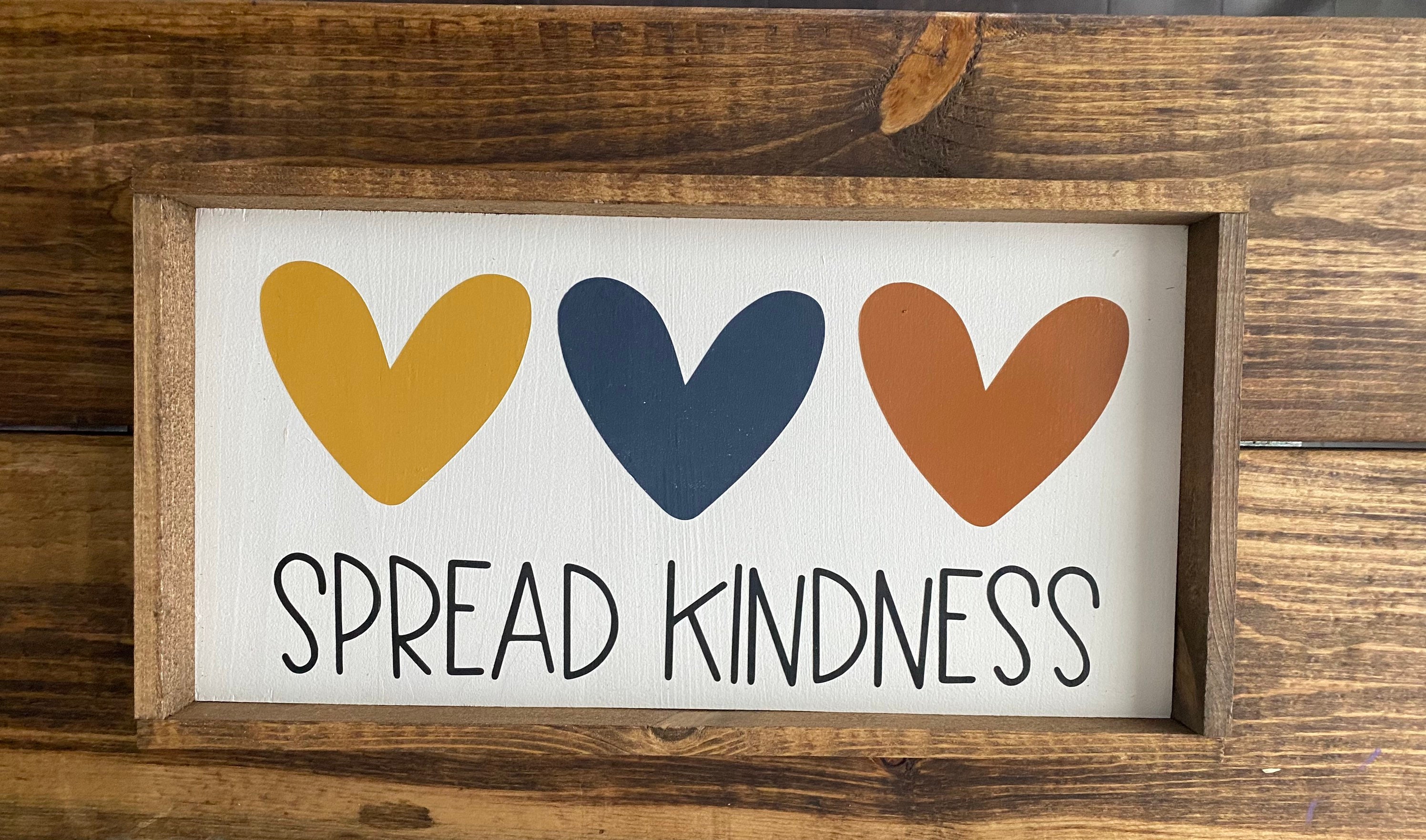 Spread Kindness Wood Sign Be Kind Love Each Other Help - Etsy