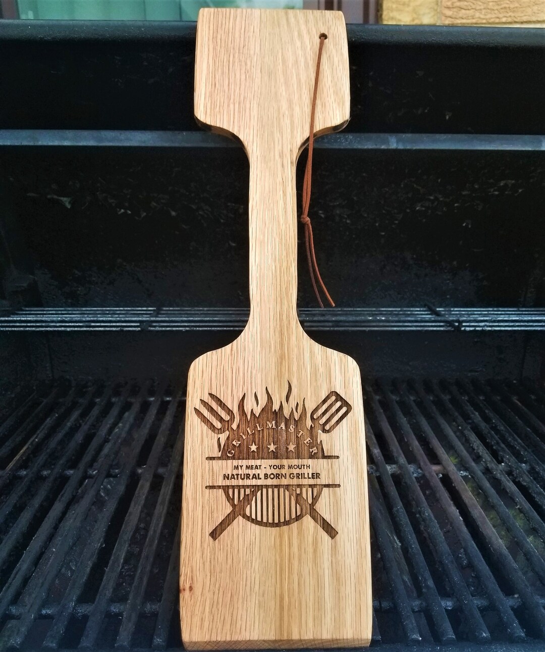 Roughneck's BBQ Grill Scraper - Natural Born Griller - Etsy