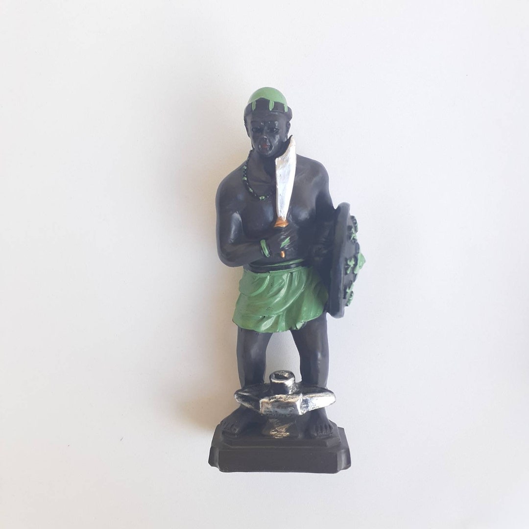 Estatua Oggun Figura de Ogun Statue IFA Religion Yoruba - Etsy España
