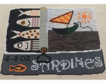 Sardines Embroidery Kit - Etsy