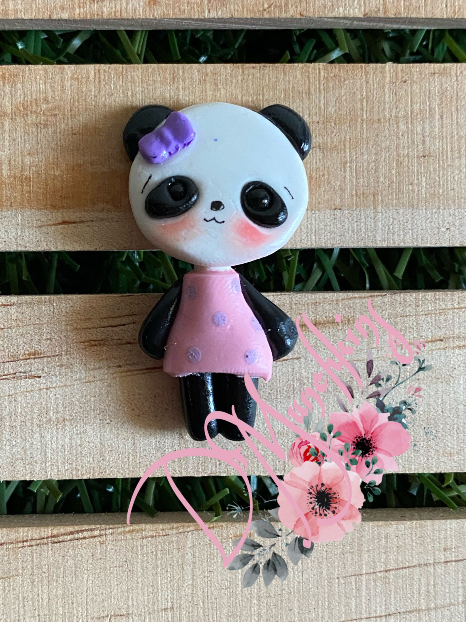 Panda Clay Bear Clay Bow Clay Bow Center Piece Bow - Etsy
