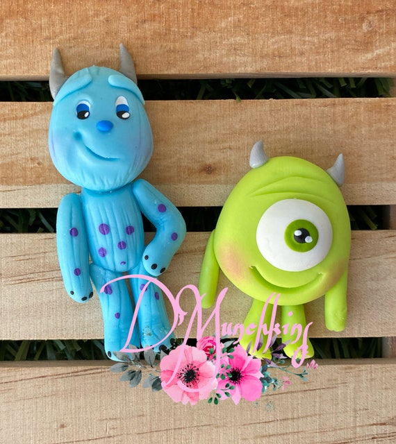 Monsters Inspired Bow Clay Bow Center Pice Bow - Etsy