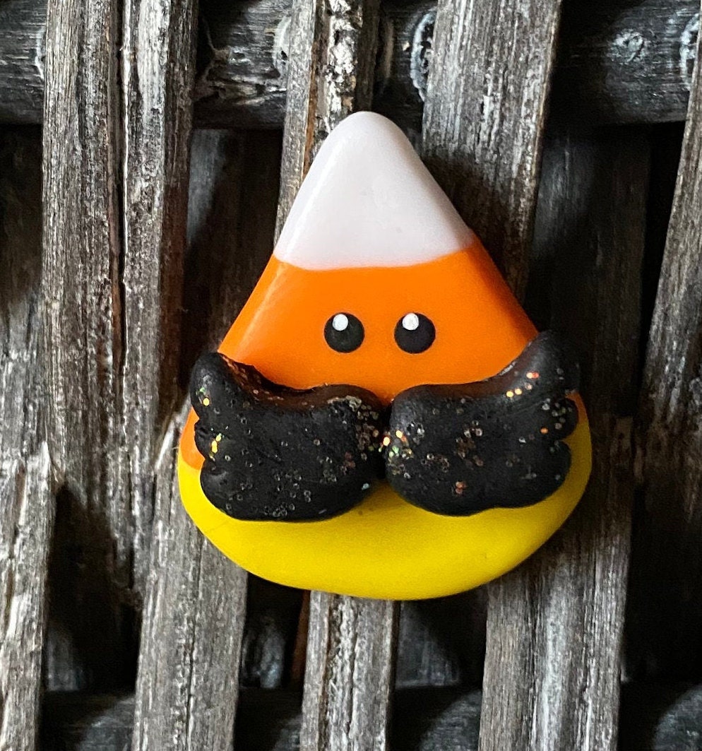 Candy corn clay Halloween clays bow clays bow center piece | Etsy