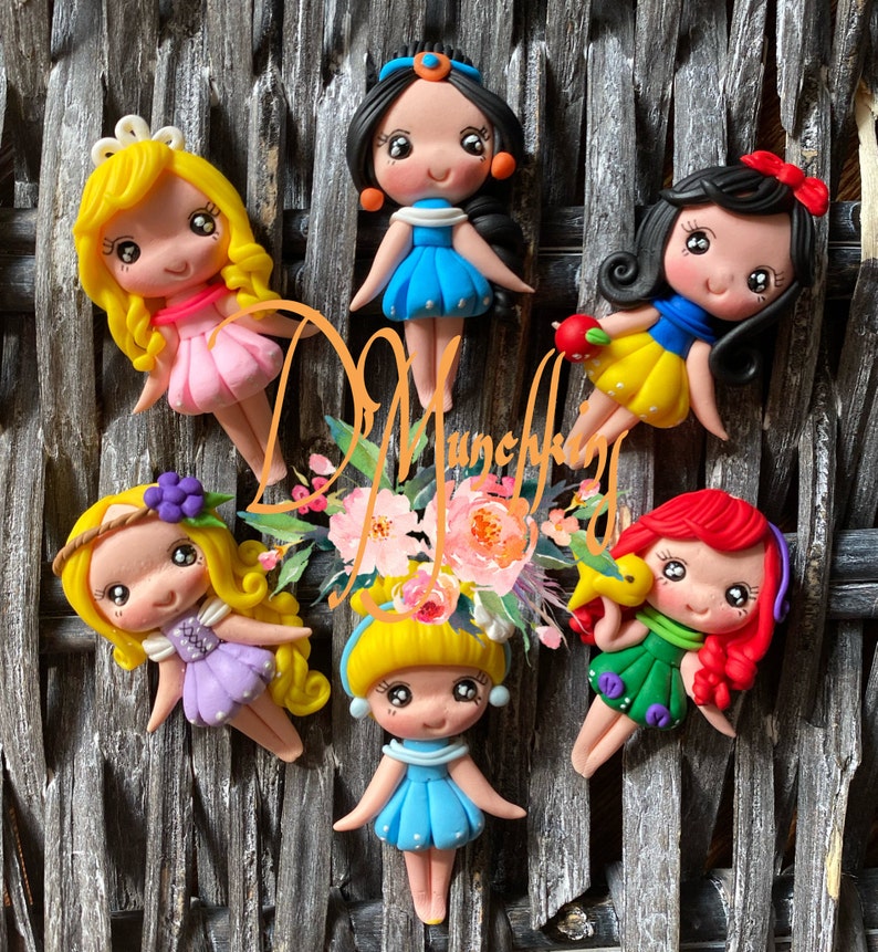 Princesses Inspired Clay Bow Clays Bow Center Piece Bow - Etsy