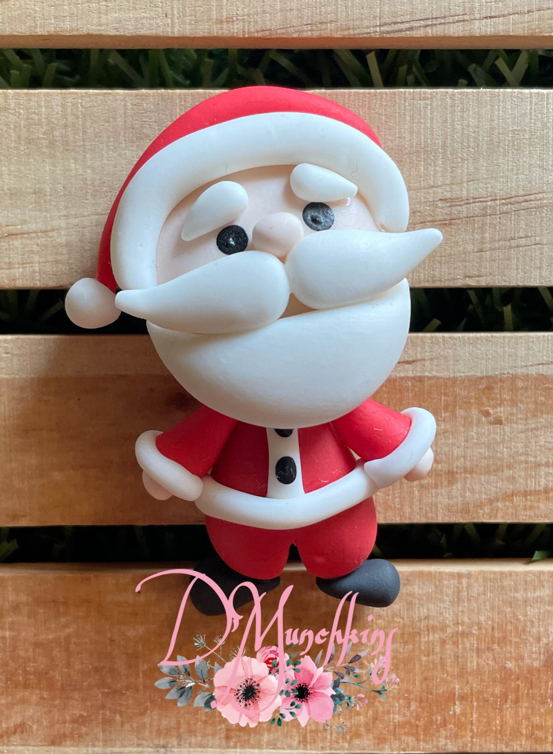 Christmas Clay Mrs Clause Clay Santa Clause Clay Bow Clay - Etsy