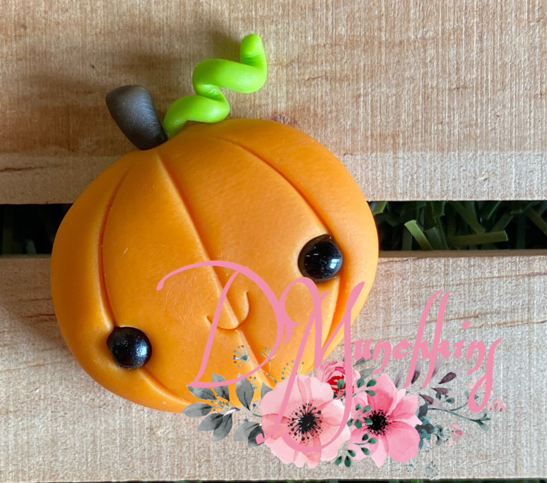 Niedlicher Kürbis Clay, Halloween Clay, Bogen Clay, Bogenmitte pice ...