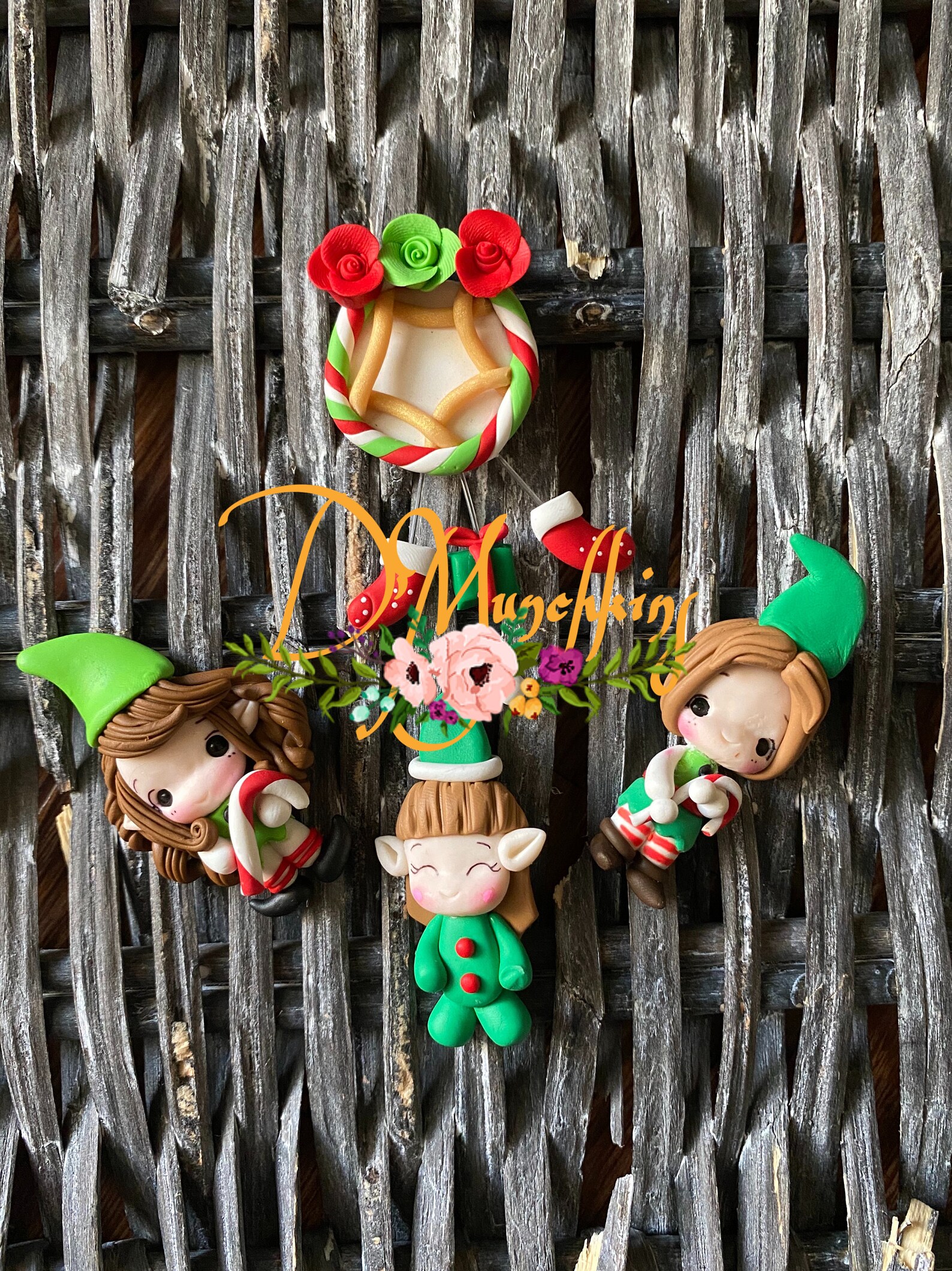 Christmas Clays Elf Clay Dream Catcher Clay Bow Clay Bow - Etsy