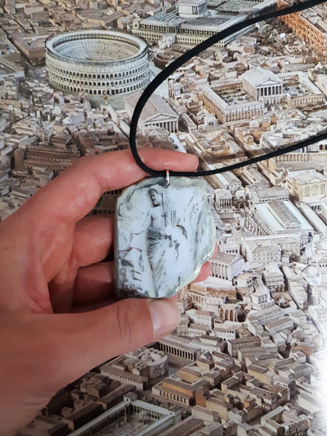 Aeneas Pendant, Roman Hero, Aeneid, Archaeological Reproduction, Ara ...