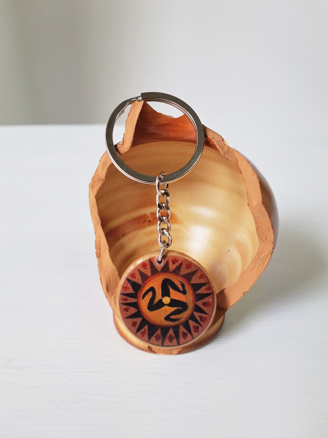 Triquetra Keychain, Trinacria, Triskelion, Archaeology Keychain, Greek ...