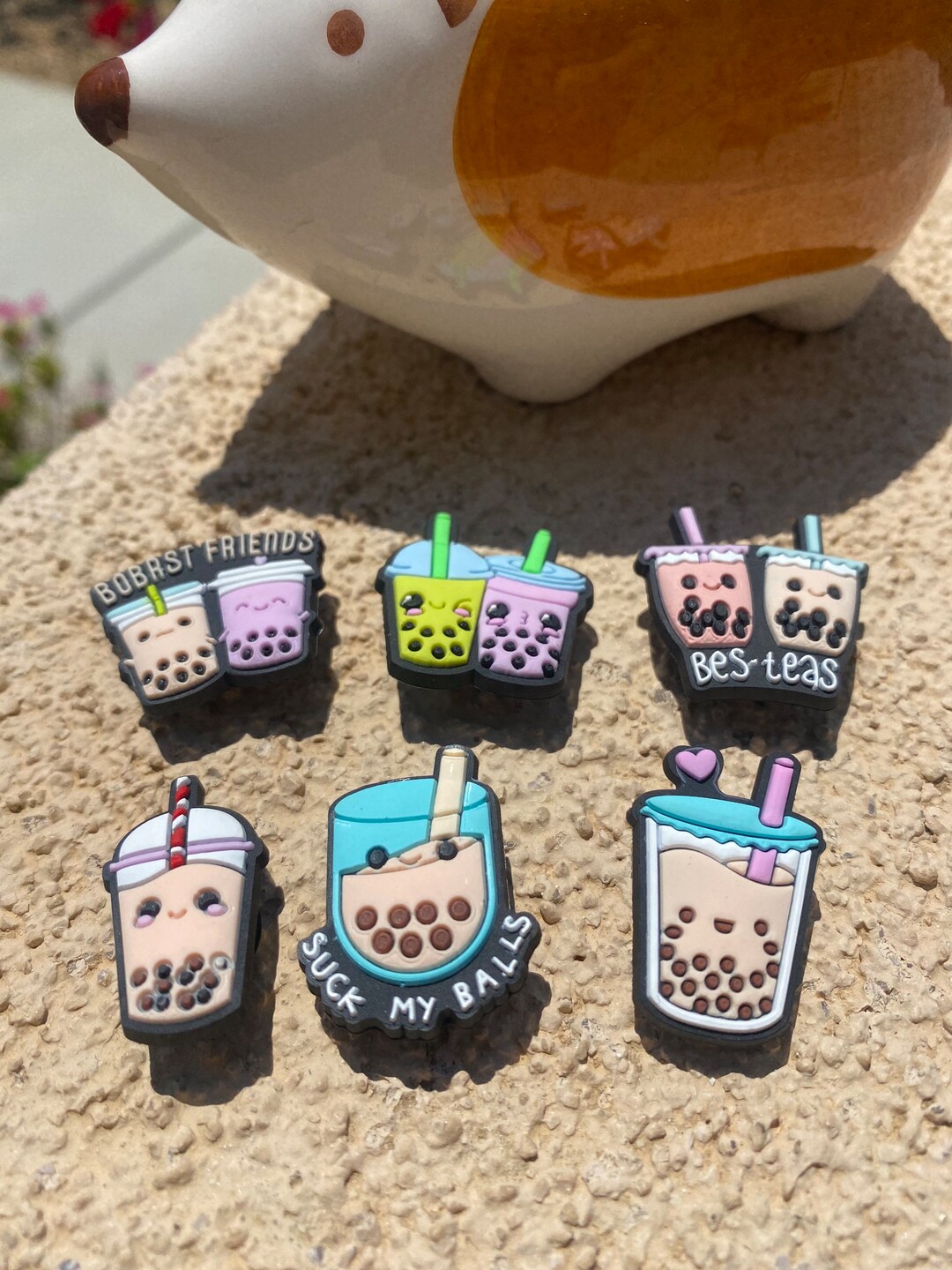 Boba Bundle Croc Charm Set - Etsy