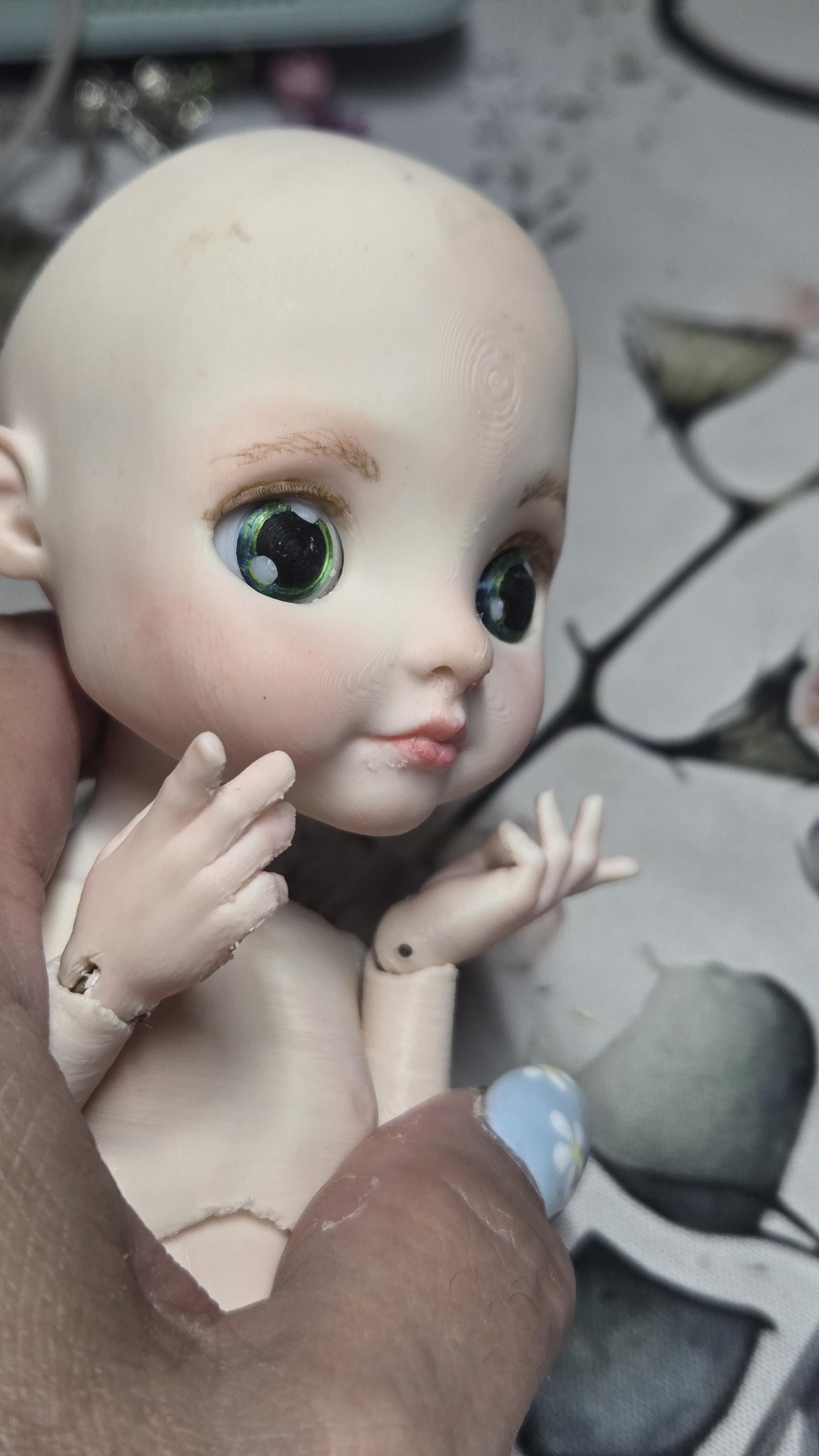 BJD Doll Print STL 22cm – Realistic Details and Full Articulation - Etsy