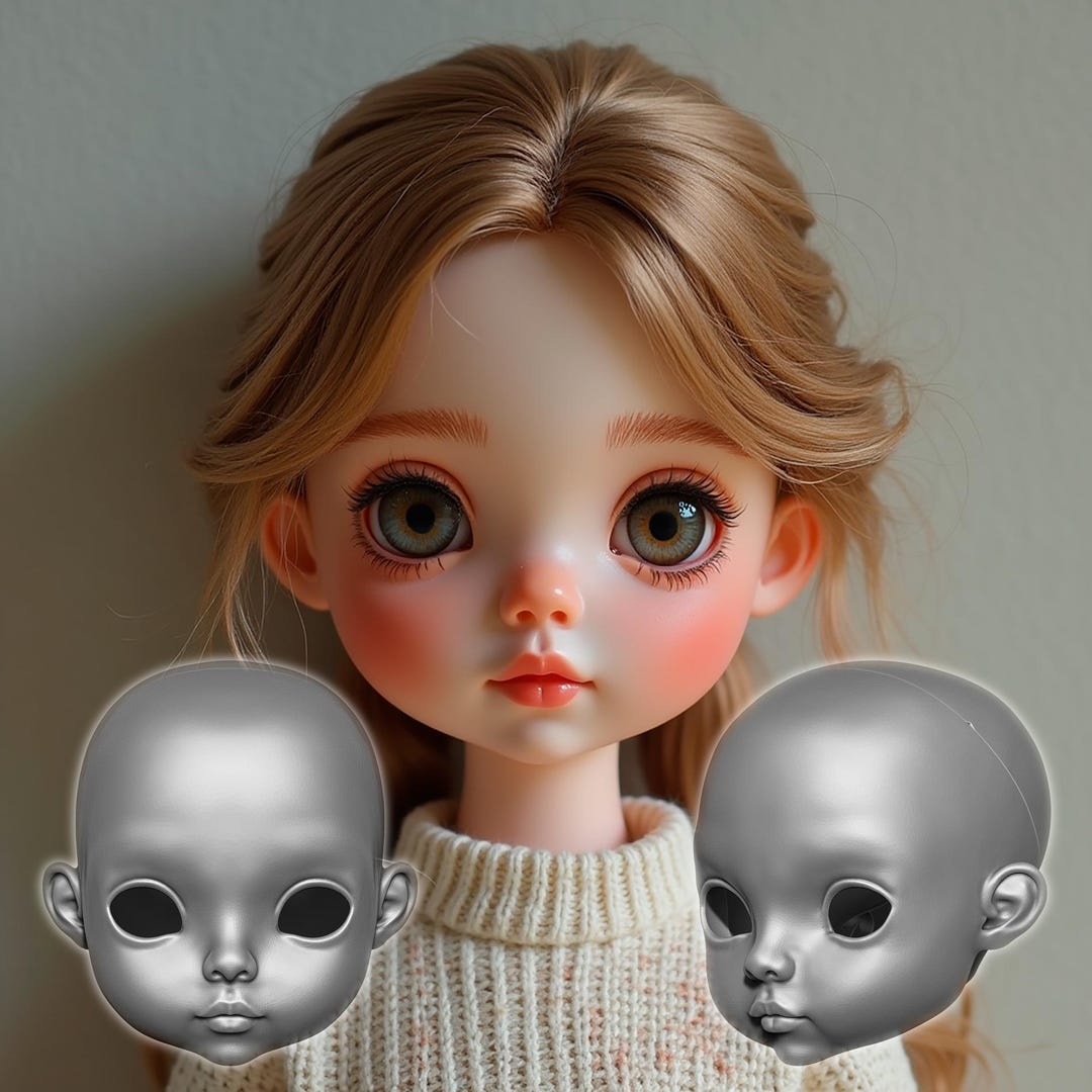 Victoria - Versatile 3D Head Model for Dolls and Figures – STL File for ...