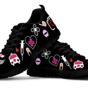 Nurse, Sneakers Women Custom, Doctors, Gifts for Her Doctors Tie ...