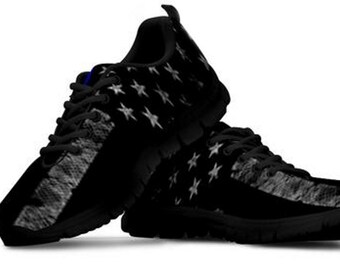 Thin blue line shoes | Etsy