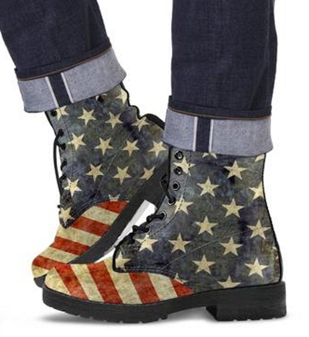 Combat Boots American Flag Boots Mens Fashion Personalized Gifts Man ...