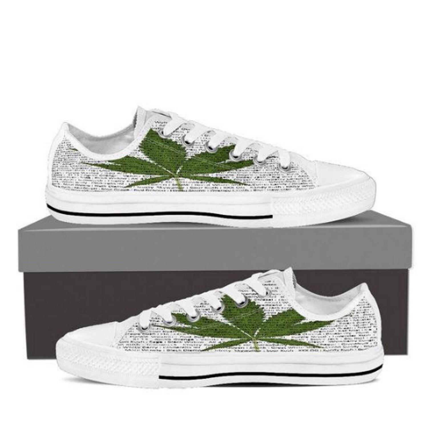 Weed Design On Shoes