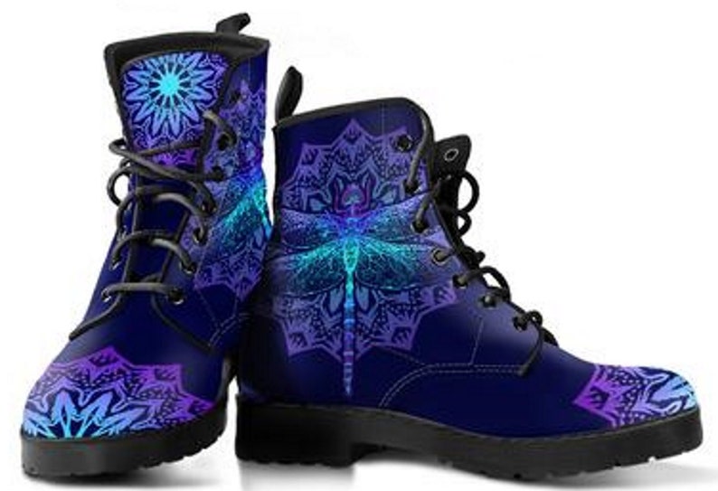 Mandala Style Boots Womens Fashion Winter High Quality - Etsy
