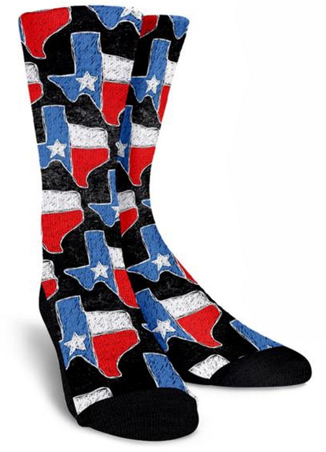 Texas Socks Womens Personalized Gifts Men Dad Crew Custom Printed Cool ...
