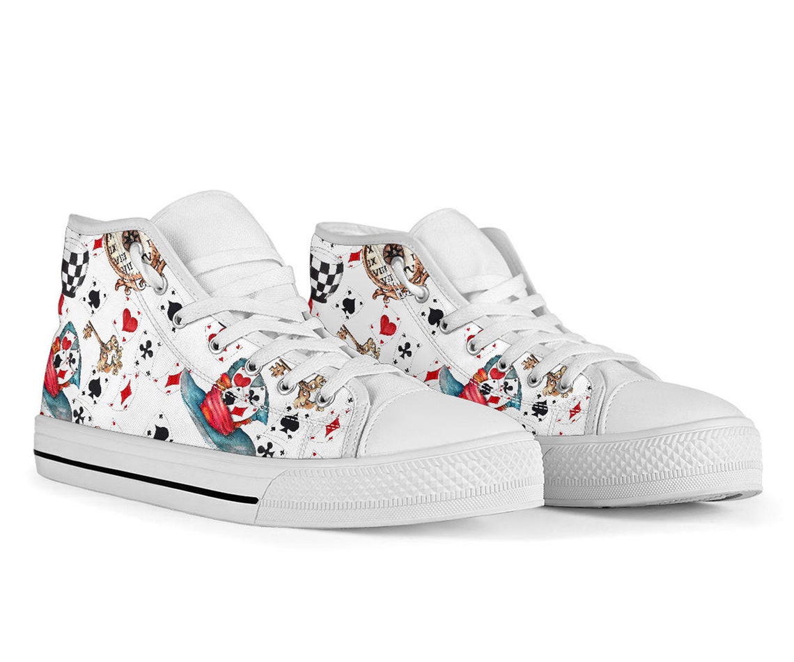 Woman's Alice in Wonderland High Top Shoes Girlfriend - Etsy